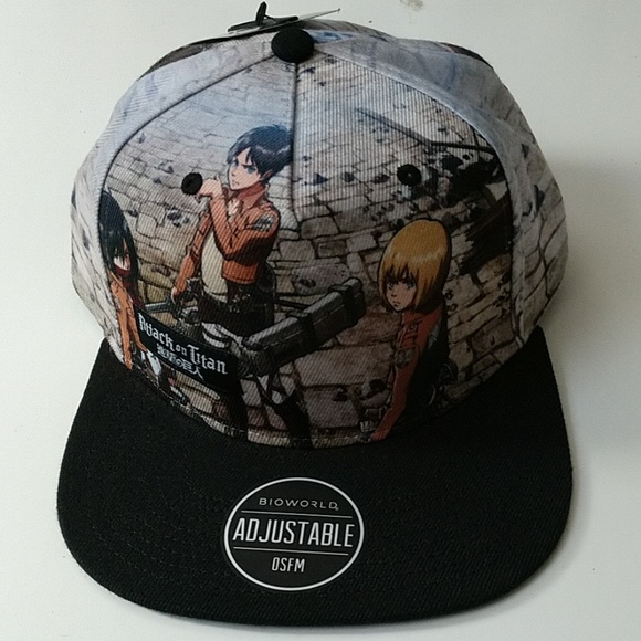 Bioworld | Accessories | Attack On Titan Eren Anime Hat Baseball Cap ...
